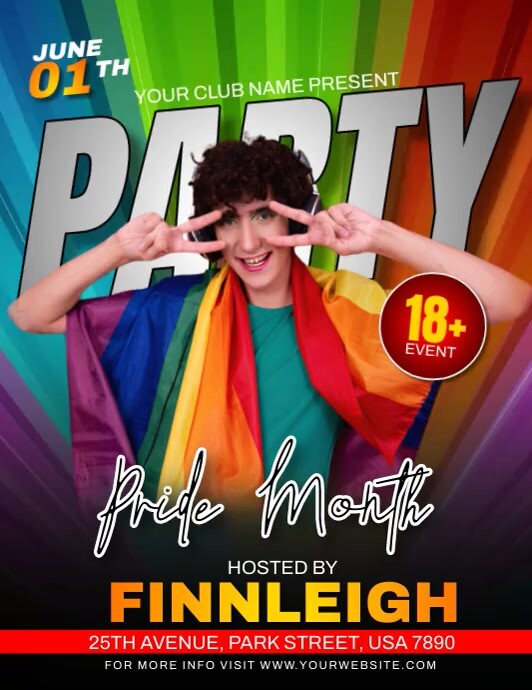 Pride Month Party Template | PosterMyWall