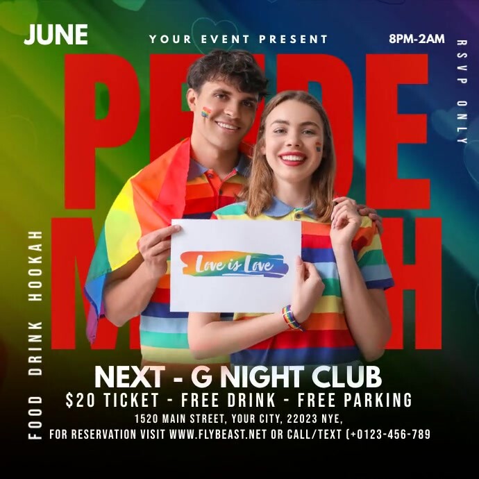 Pride Month Party Template | PosterMyWall