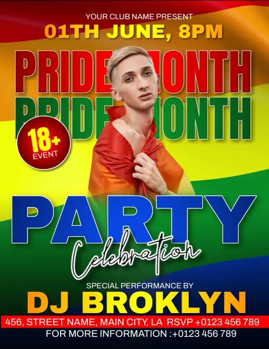 Pride Month Party Template | PosterMyWall