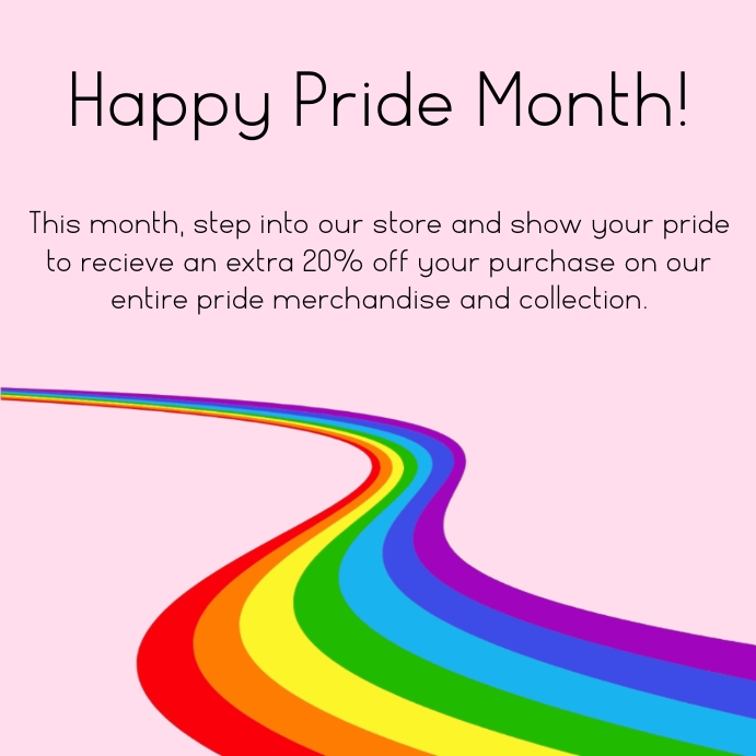 Pride Month Promotion Template | PosterMyWall