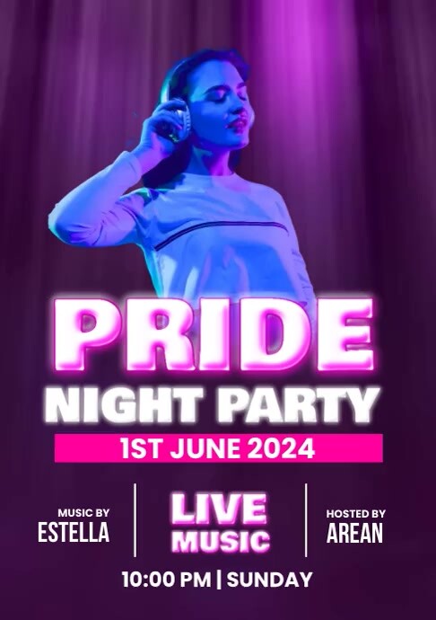 Pride Night Party Template | PosterMyWall