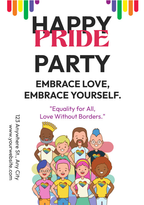 Pride Party Ads Template | PosterMyWall