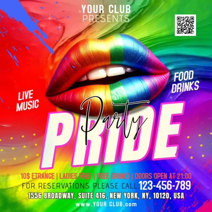 Pride Party Template | PosterMyWall