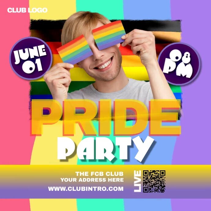 Pride Party Template | PosterMyWall