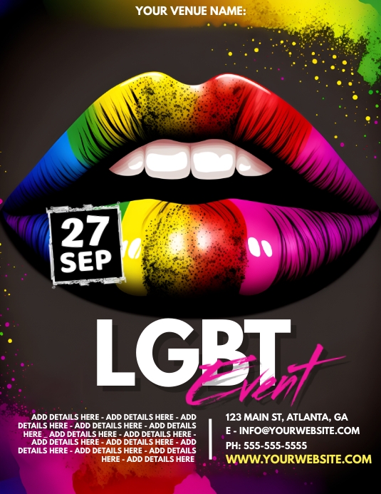PRIDE PARTY EVENT FLYER Template | PosterMyWall
