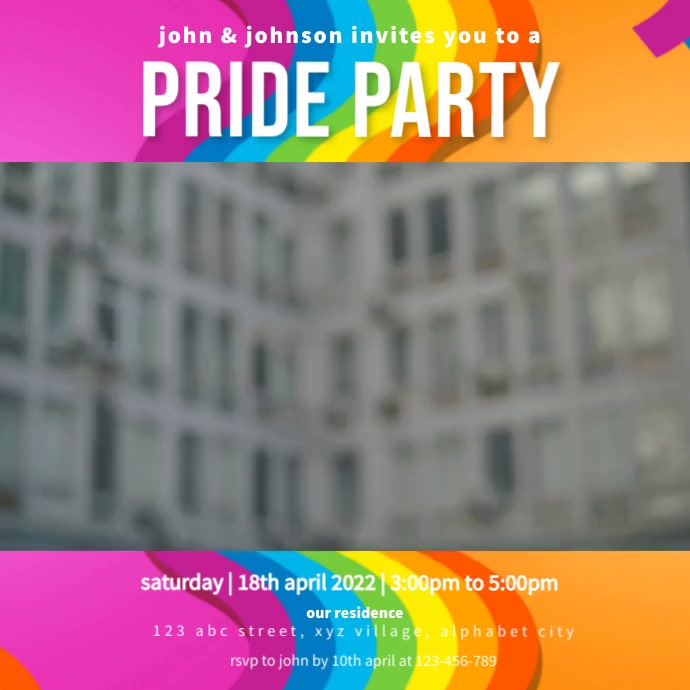 Pride Party Invitation Template | PosterMyWall