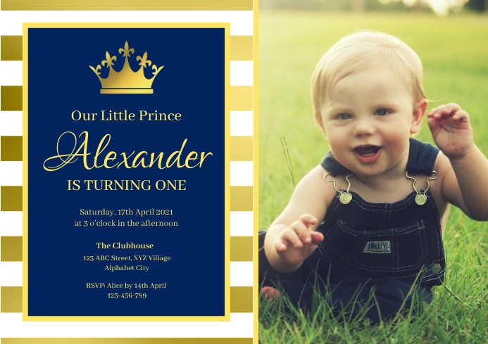 Prince Birthday Invitation Template | PosterMyWall