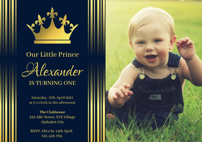 Prince Birthday Invitation Template | PosterMyWall