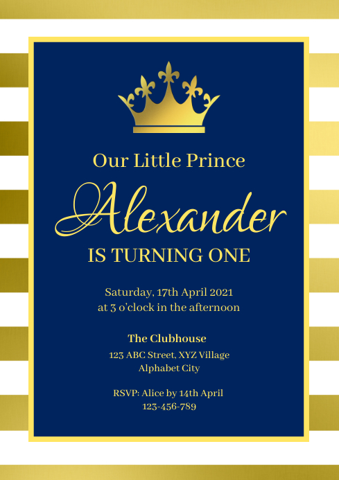 Prince Birthday Invitation Template | PosterMyWall