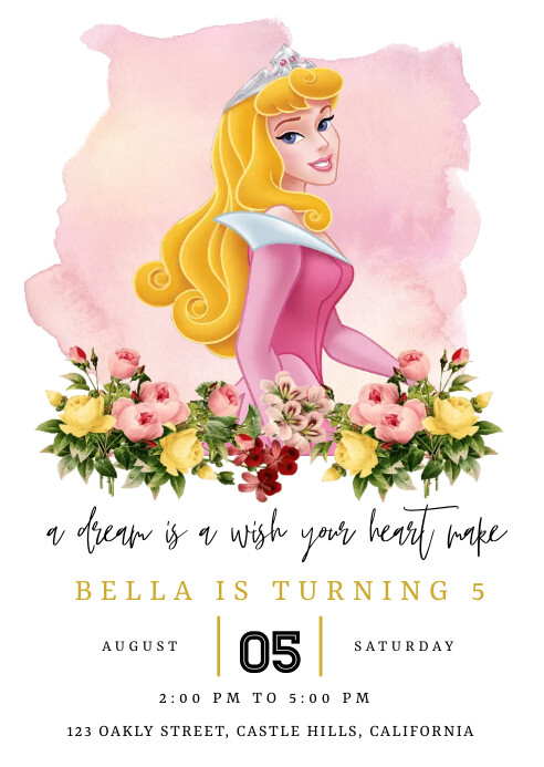 Princess Aurora Template | PosterMyWall