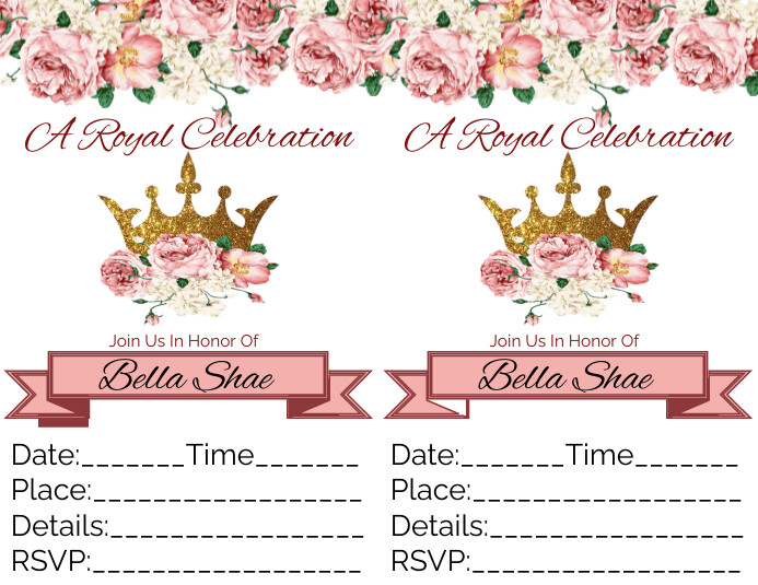Princess Birthday Template | PosterMyWall