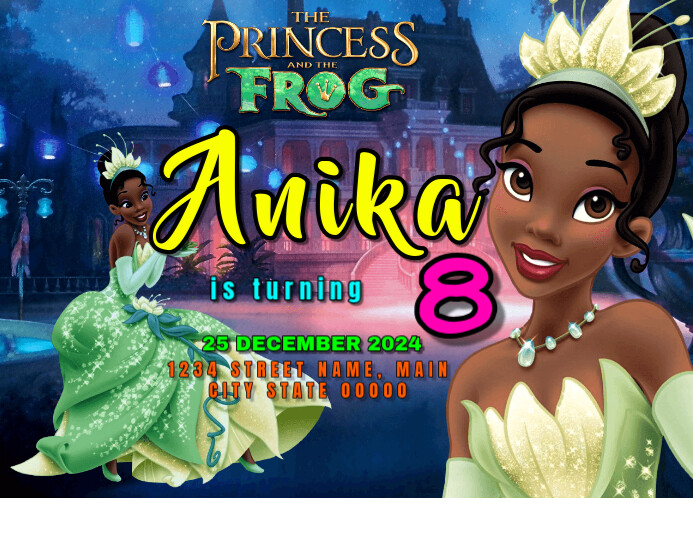 Princess Birthday Flyer (us Letter) Template | PosterMyWall