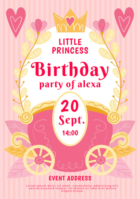 1st Birthday Princess Clipart