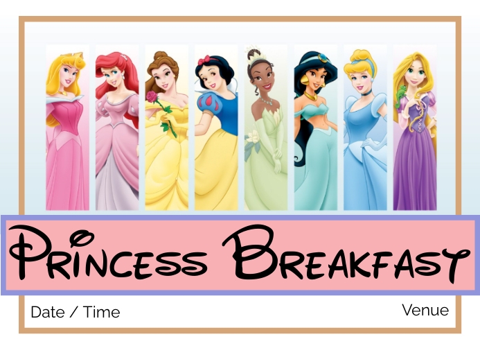 Princess Breakfast Template | PosterMyWall