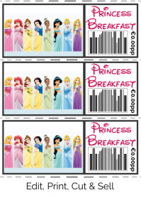 Princess Breakfast Template | PosterMyWall