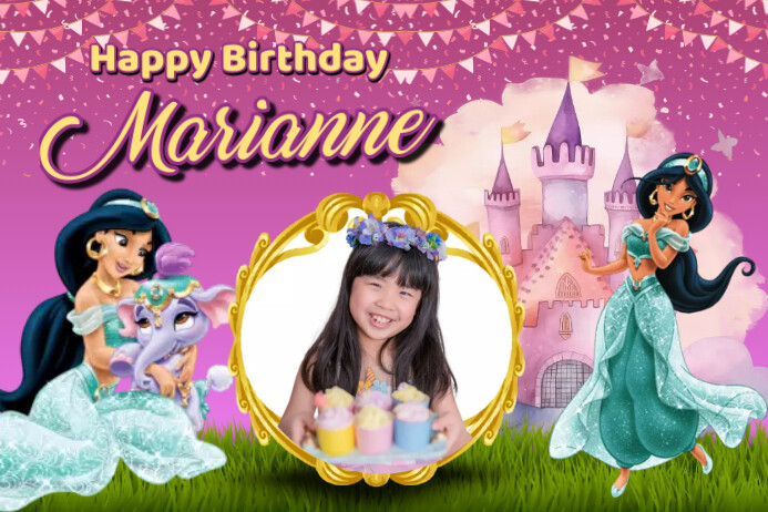 Princess Jasmine Tarpaulin Template | PosterMyWall