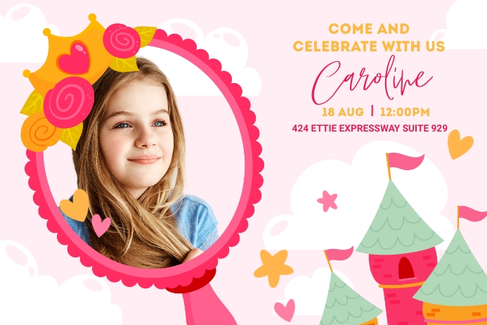 Princess Mirror Birthday Banner Template | PosterMyWall