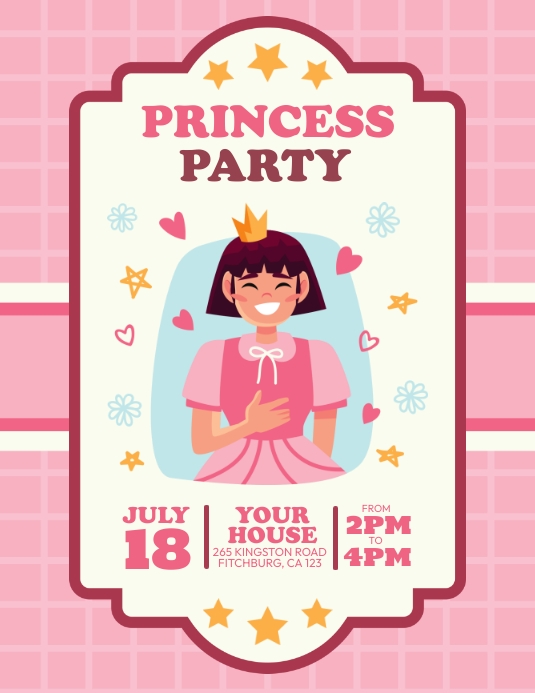 Modèle Princess Party Invitation Template | PosterMyWall