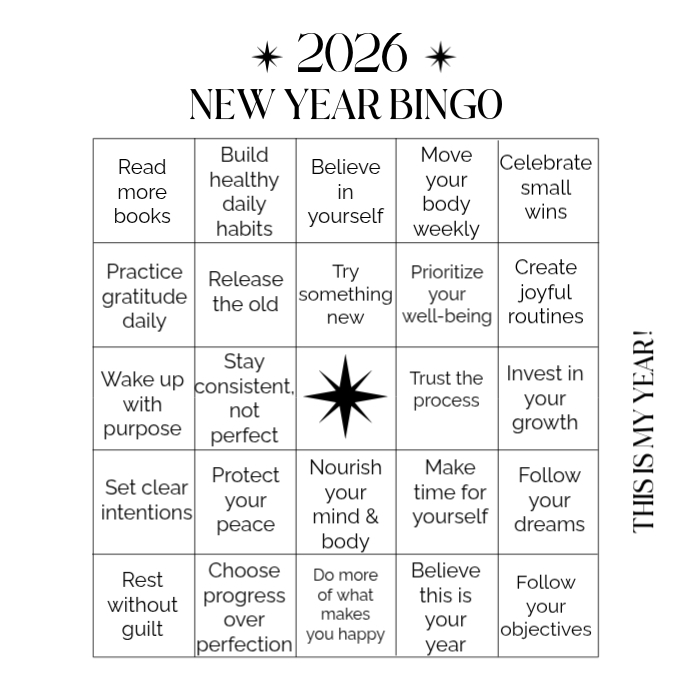 Plantilla de Printable 2026 Bingo Card | PosterMyWall