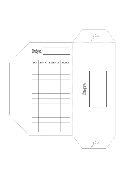 Printable A4 Budget Envelope Template – Foldable Cash Envelope System | PosterMyWall