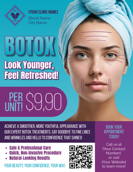 Printable Botox Ad Flyer Template Design | PosterMyWall