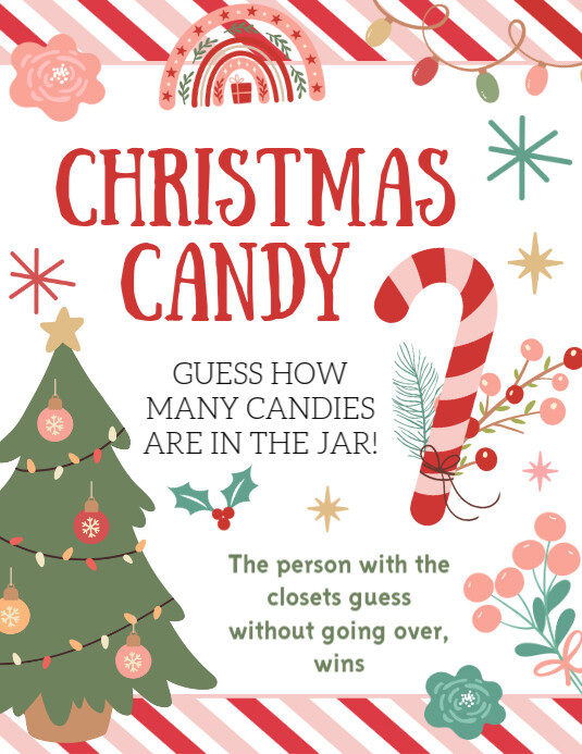 PRINTABLE Christmas Candy Guessing Game, Printable Candy Guessing Game ...