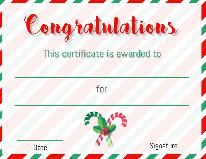 Copy of Printable Christmas certificate | PosterMyWall