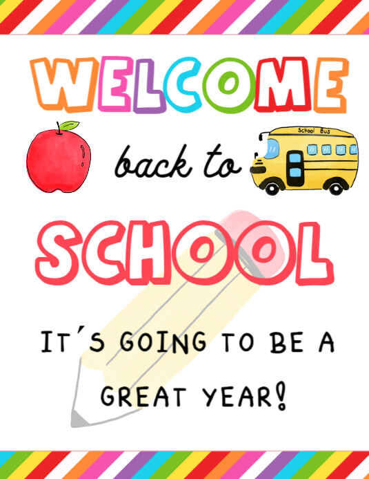 Plantilla de Printable Classroom Welcome Poster | PosterMyWall