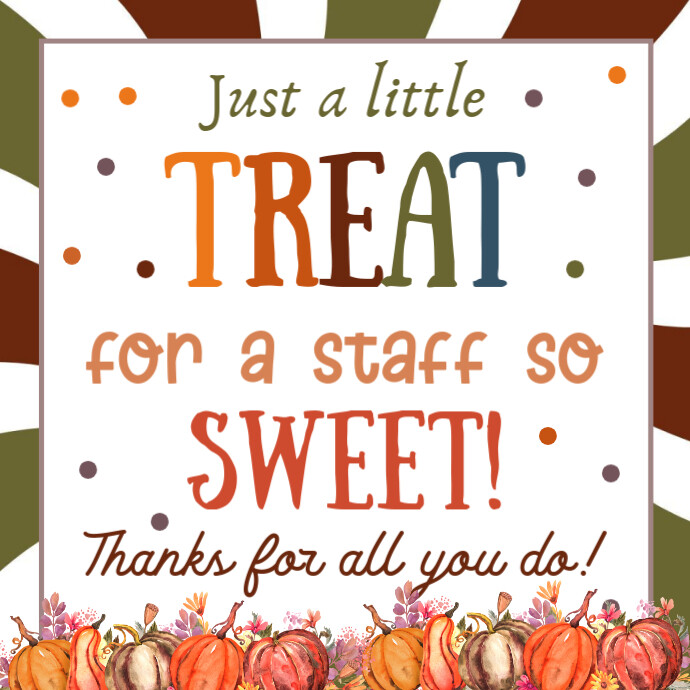 Copy of Printable Fall Appreciation Gift Tag for Teachers | PosterMyWall