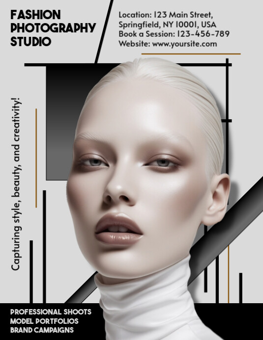 Printable Fashion Photography Photoshoot Services Flyer Poster Ad ...