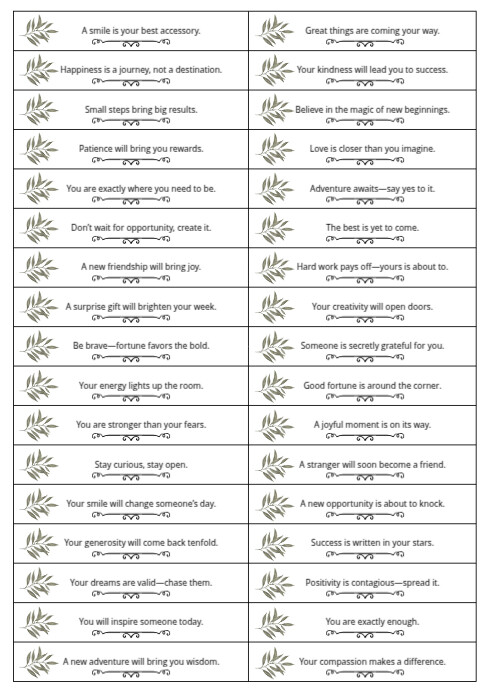 Printable Fortune Cookie Fortunes Template for Download | PosterMyWall