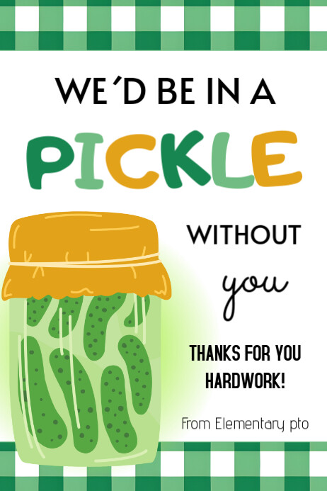Copy of Printable Pickle Favor Tags | PosterMyWall