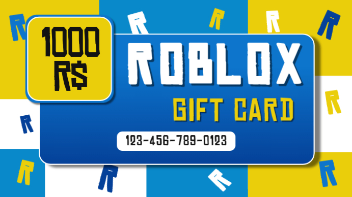 Plantilla de Printable Roblox Gift Card Template Design Download ...