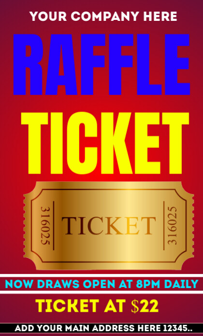 Printable tickets Template | PosterMyWall