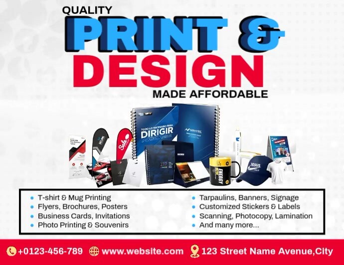 Printing & Design Template | PosterMyWall