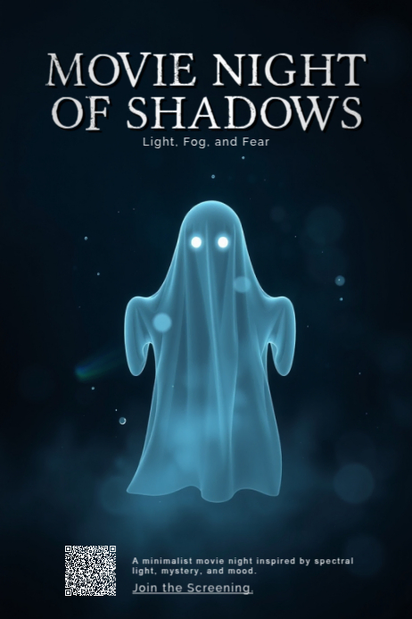 Prism Ghost Halloween Movie Poster Template | PosterMyWall
