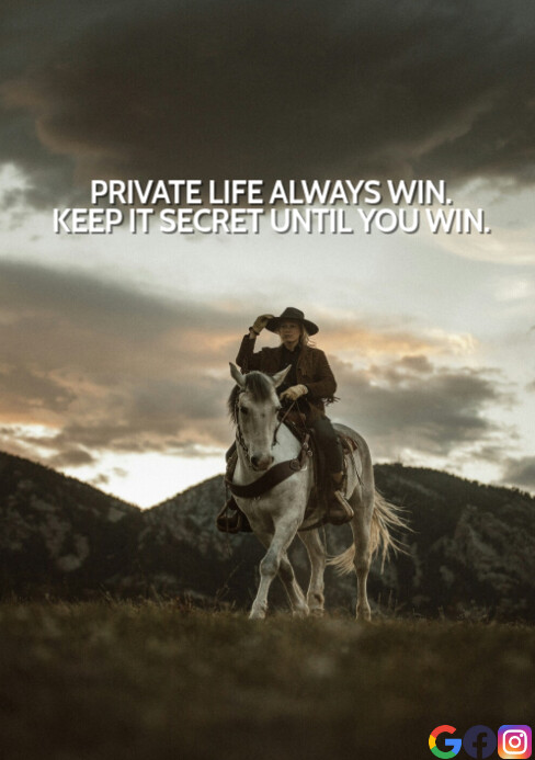 PRIVATE AND SECRET QUOTE TEMPLATE | PosterMyWall