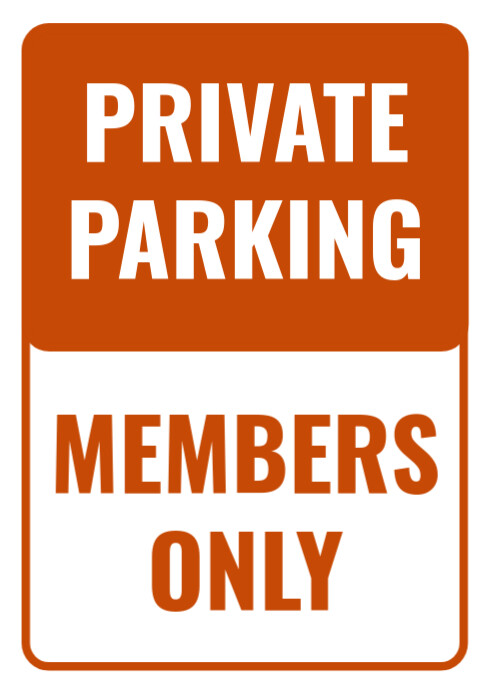 Copy of Private Parking sign | PosterMyWall