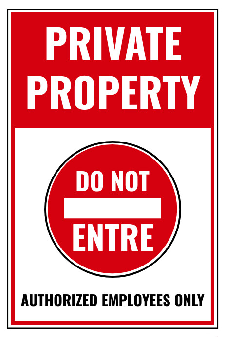 Private property Template | PosterMyWall