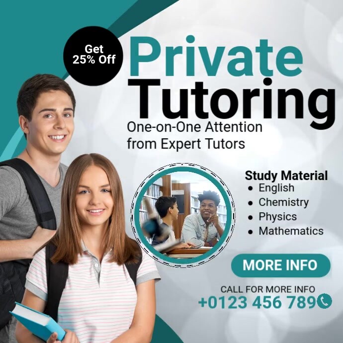 Copy of Private Tutoriing | PosterMyWall