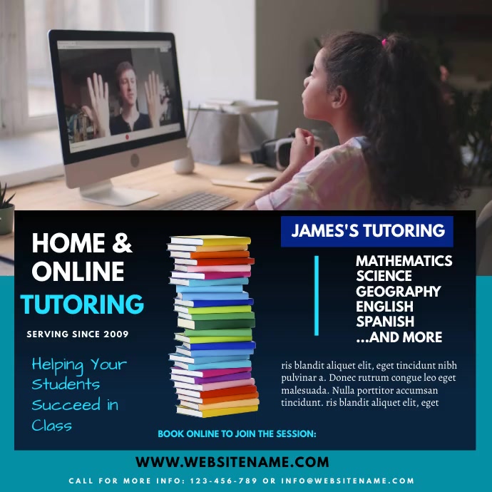 Copy of Private Tutoring Ads | PosterMyWall