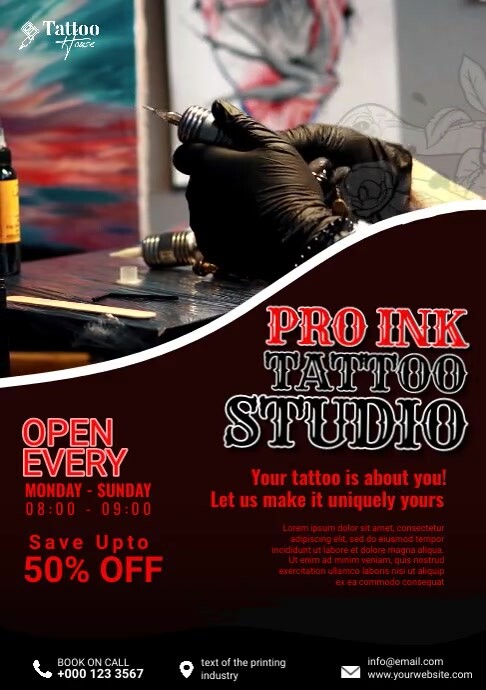 Copy of Pro Ink Tattoo | PosterMyWall