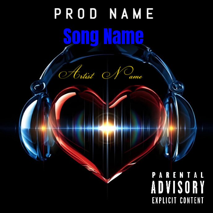 Prod Name Song Album Cover Template | PosterMyWall