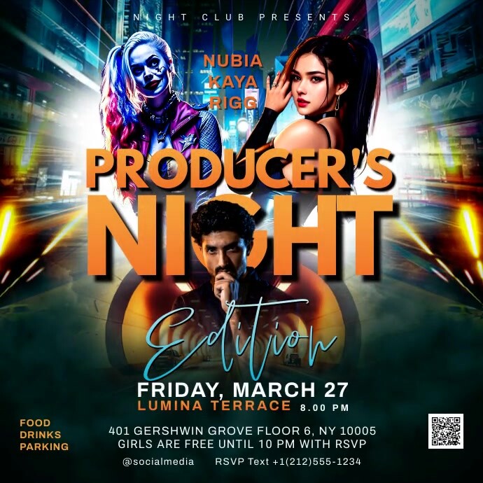 PRODUCER'S NIGHT Template | PosterMyWall