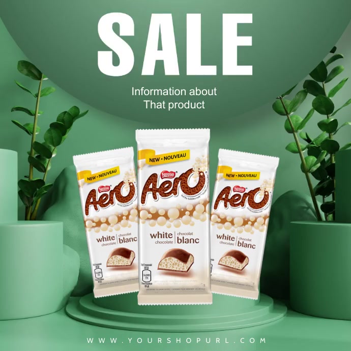 product display sale green background Template | PosterMyWall