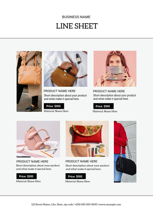 Product Line Sheet Flyer Template | PosterMyWall