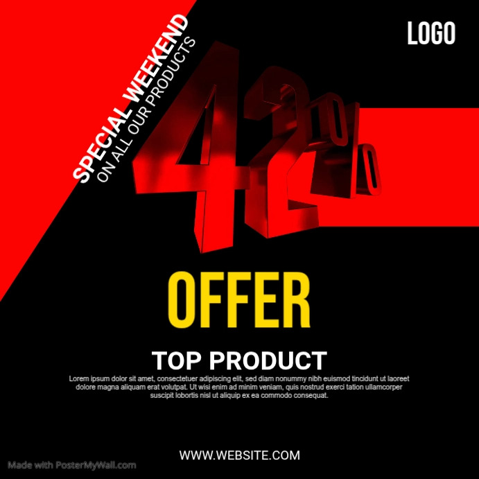 Copy of Product Sale Offer Template design | PosterMyWall