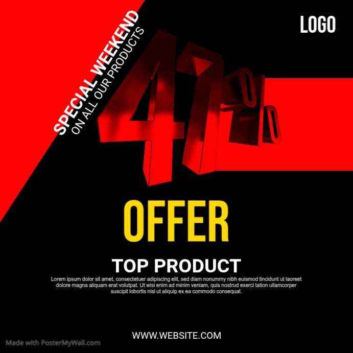 Copy of Product Sale Offer Template design | PosterMyWall