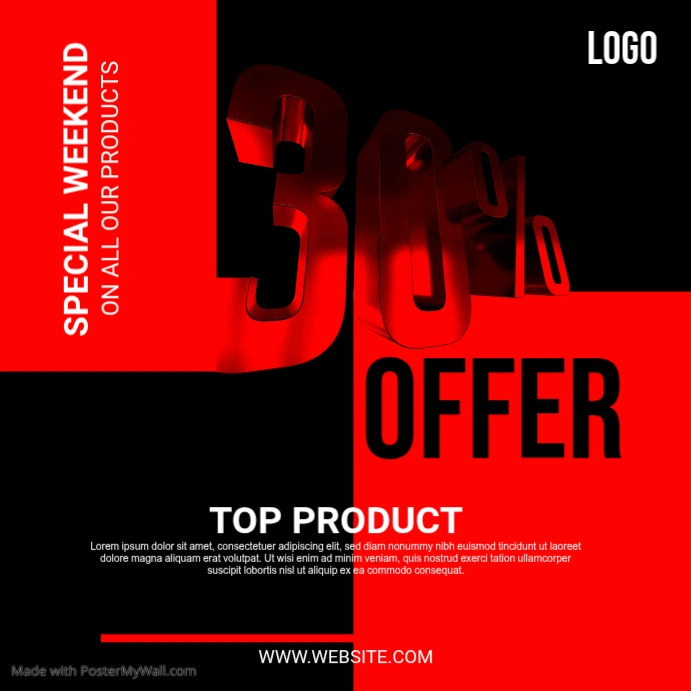 Copy of Product Sale Offer Template design | PosterMyWall