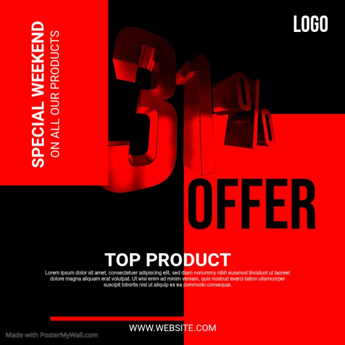 Product Sale Offer Template design | PosterMyWall